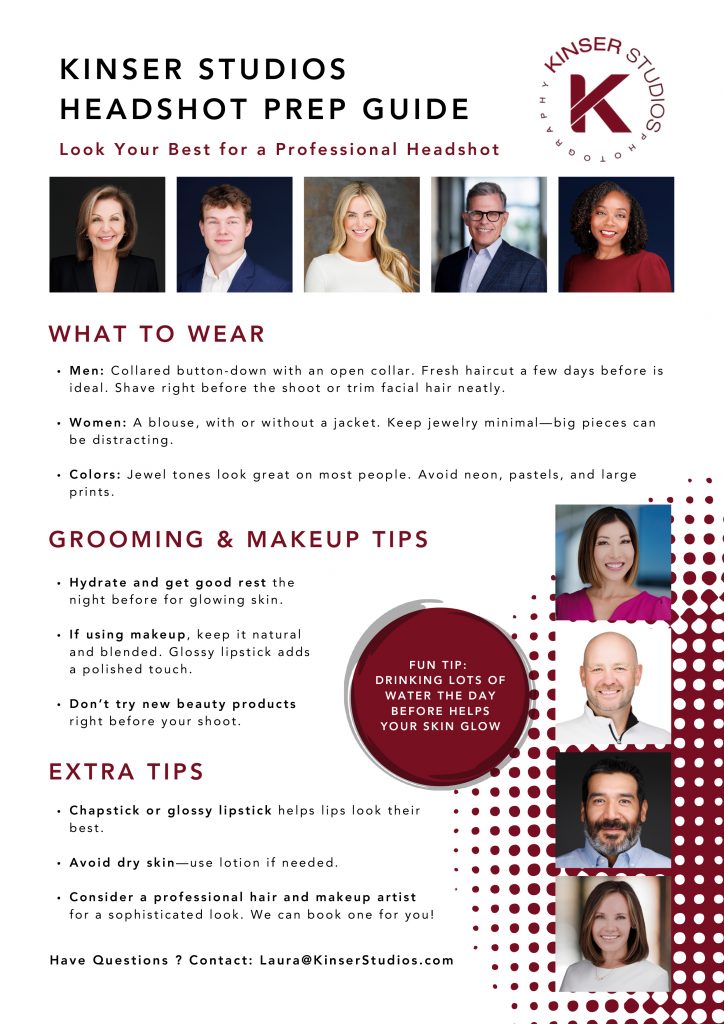 Getting ready Guide | Kinser Studios